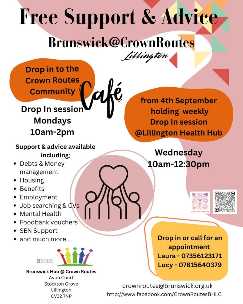 Free support and advice drop in sessions - Myton School