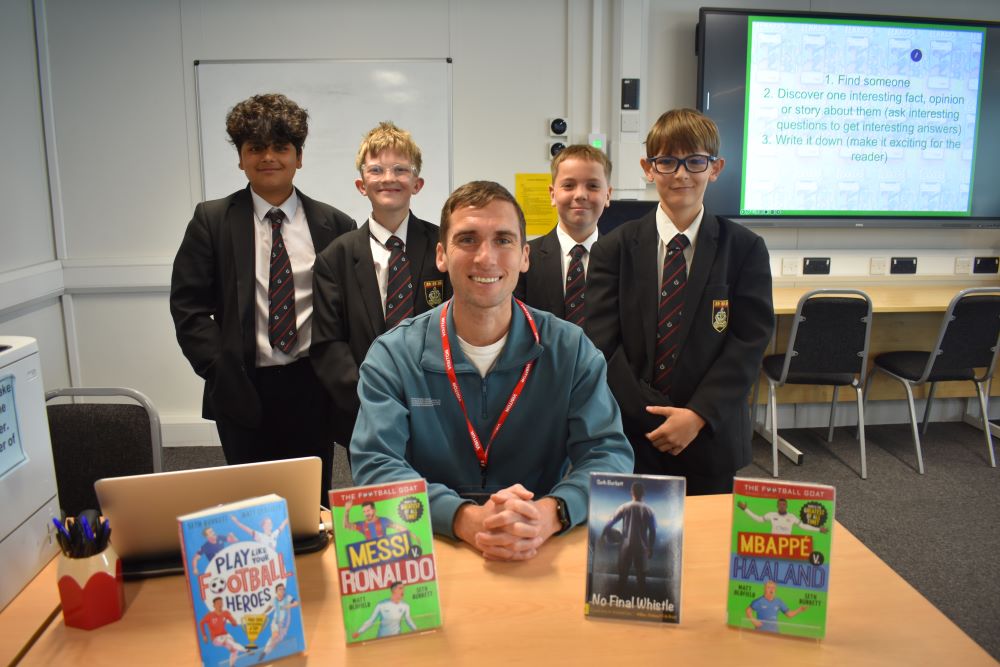 Visit from author Seth Burkett - Myton School