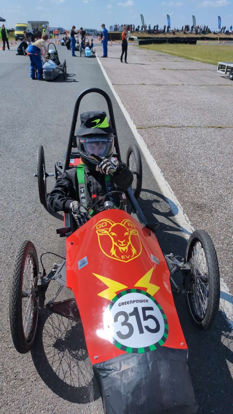 Greenpower car's debut race! - Myton School