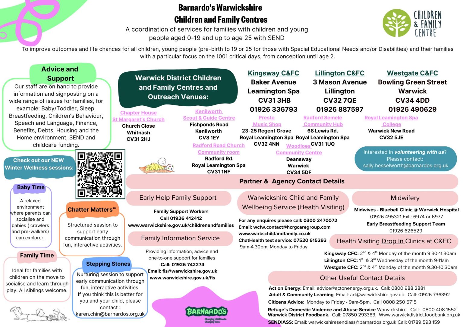 Children & Family Centres' February half term timetable - Myton School